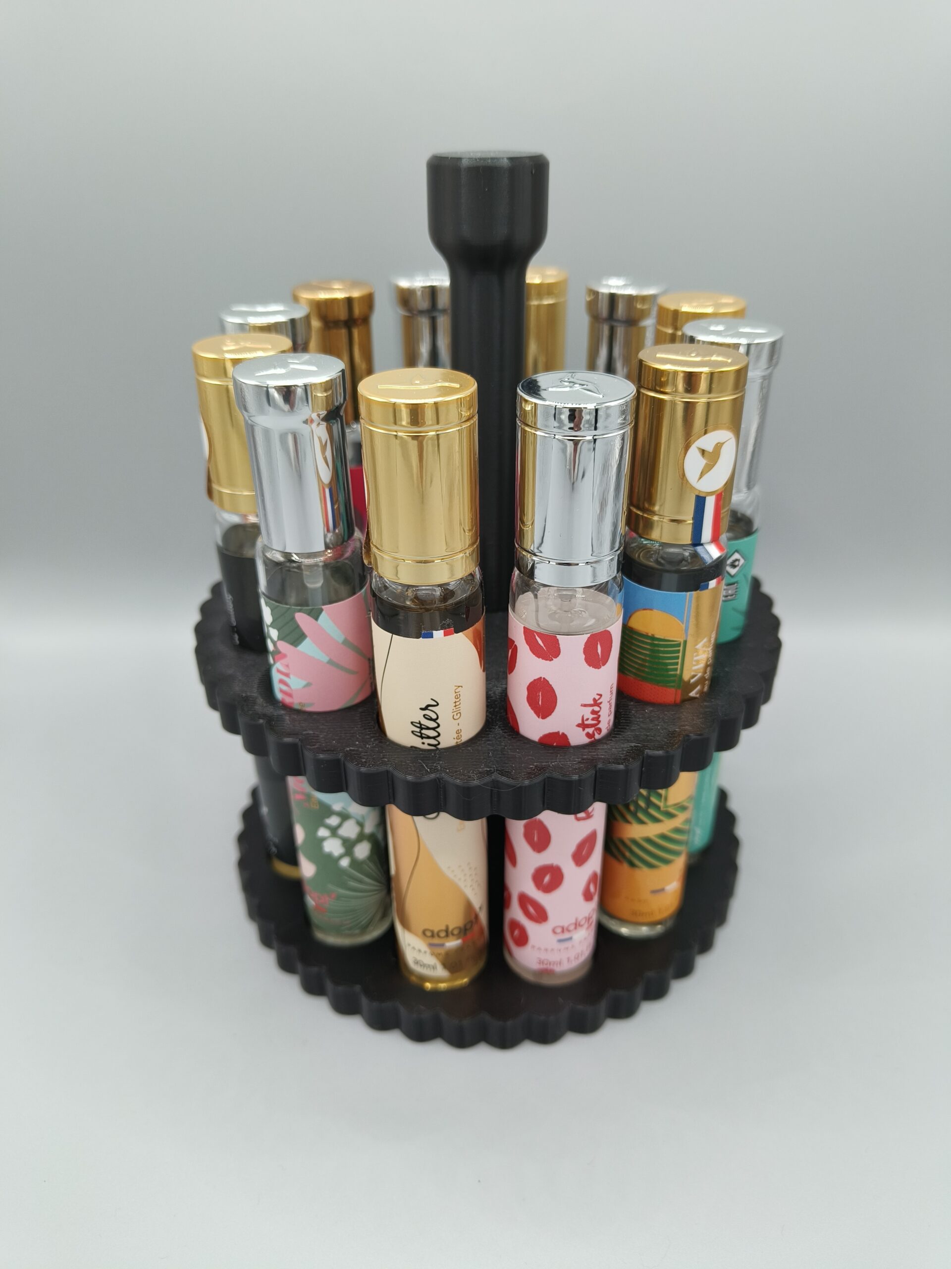 Support carrousel pour 12 parfums Adopt - Couleurs au choix - 3dynamic.fr